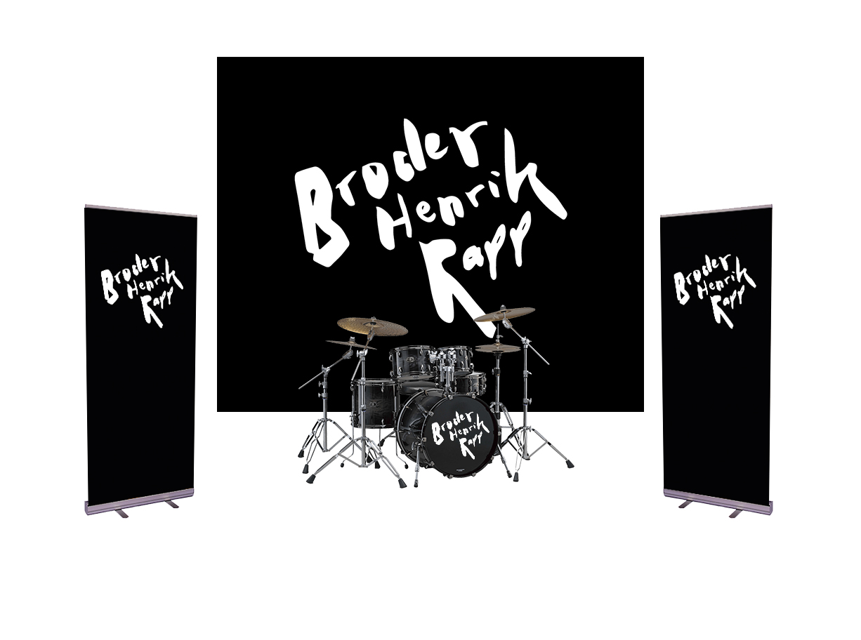 Band backdrop for stage | Vision® Backdrops Europe