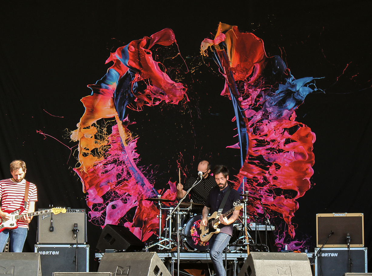 Band backdrop with custom print | Vision Backdrops